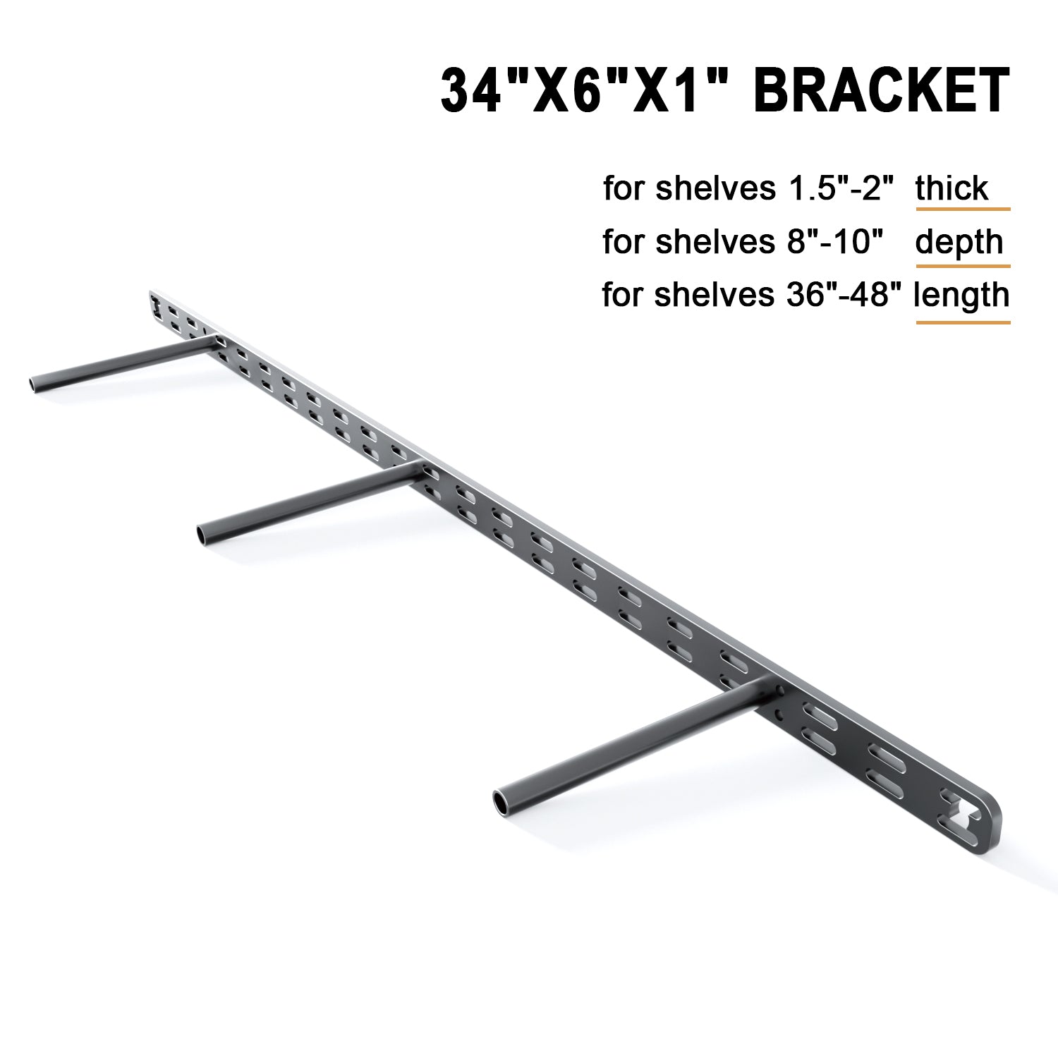 Floating Shelf Bracket--34"X6"X1.0"
